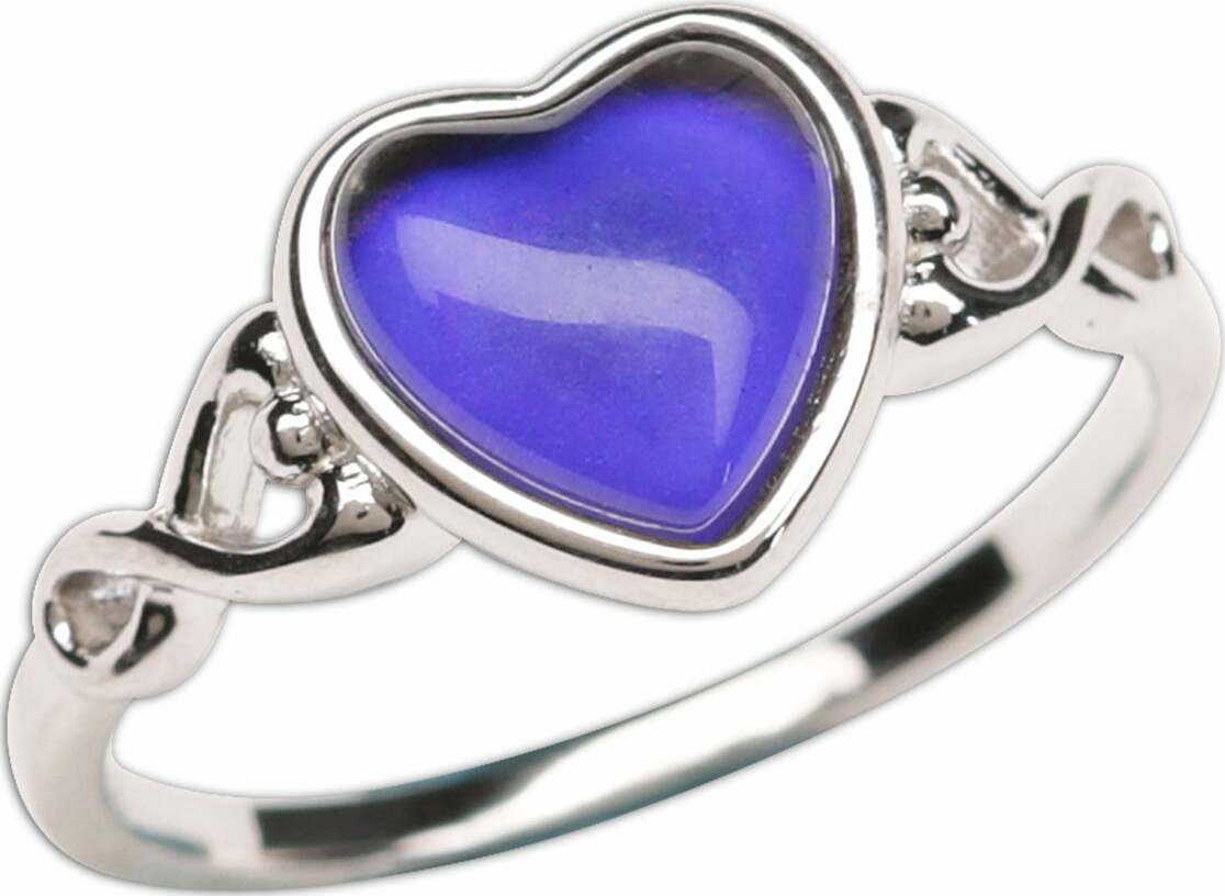 Sterling Silver Mood Ring: Heart | Bayou Kids