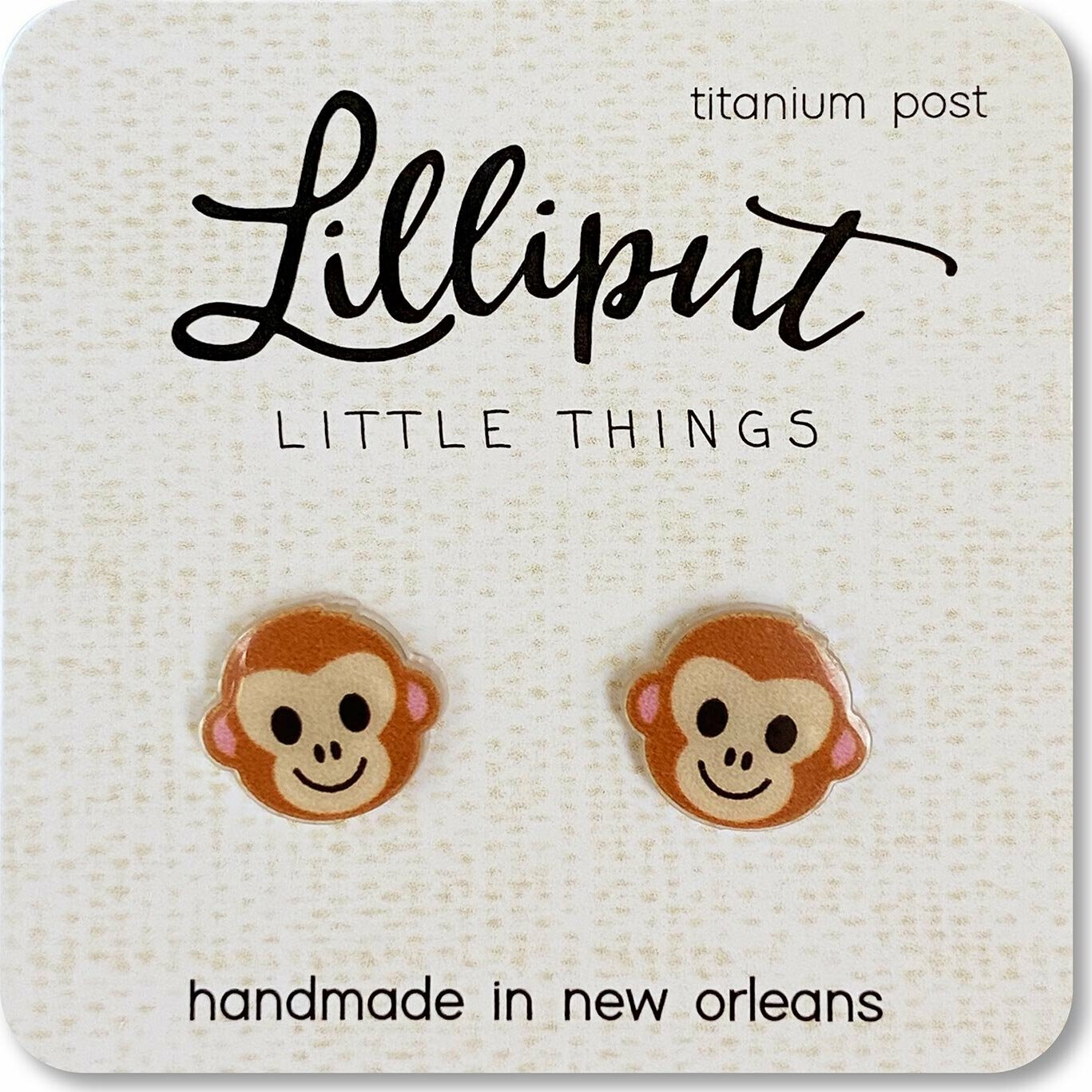 Monkey Earrings | Bayou Kids