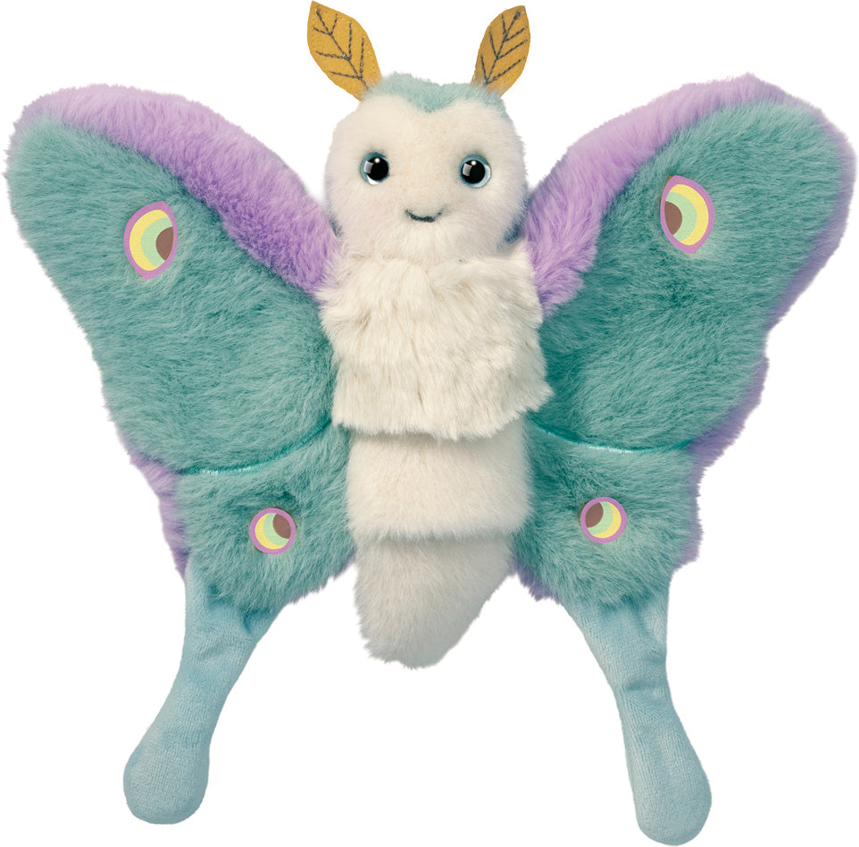 Juniper Luna Moth Plush Puppet | Bayou Kids
